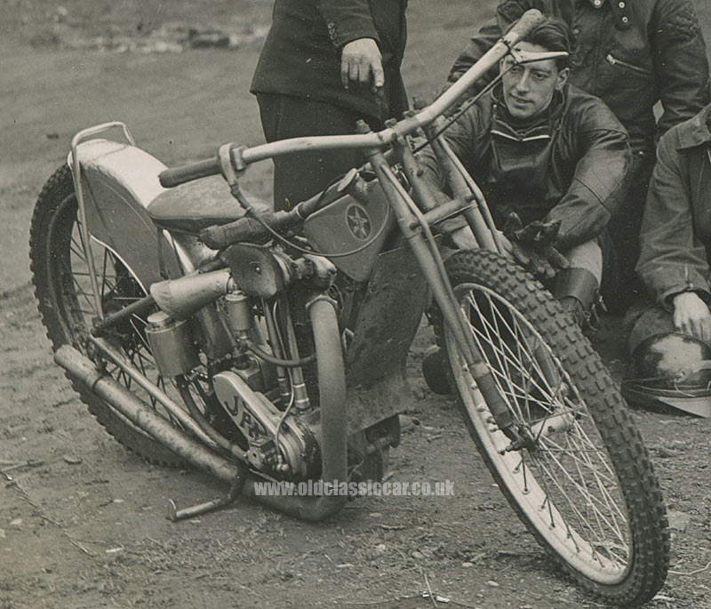 Erskine Staride JAP speedway motorcycle.