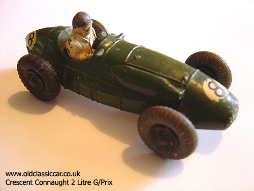 1950s Crescent Connaught 2 Litre GP car diecast toy