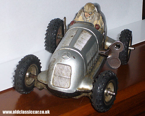 Gescha childrens toy Mercedes Silver Arrows from the 1930s/1940s