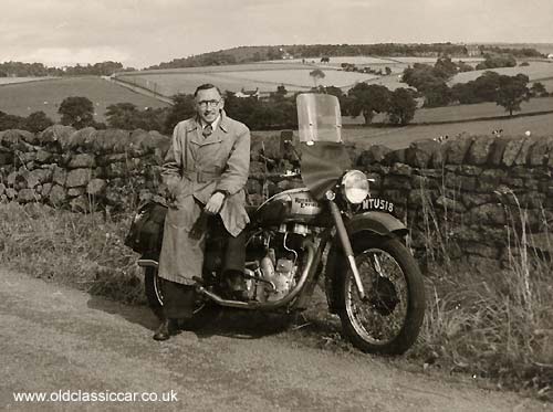 Classic Motorcycles - Black and White Royal Enfield motorcycle photos